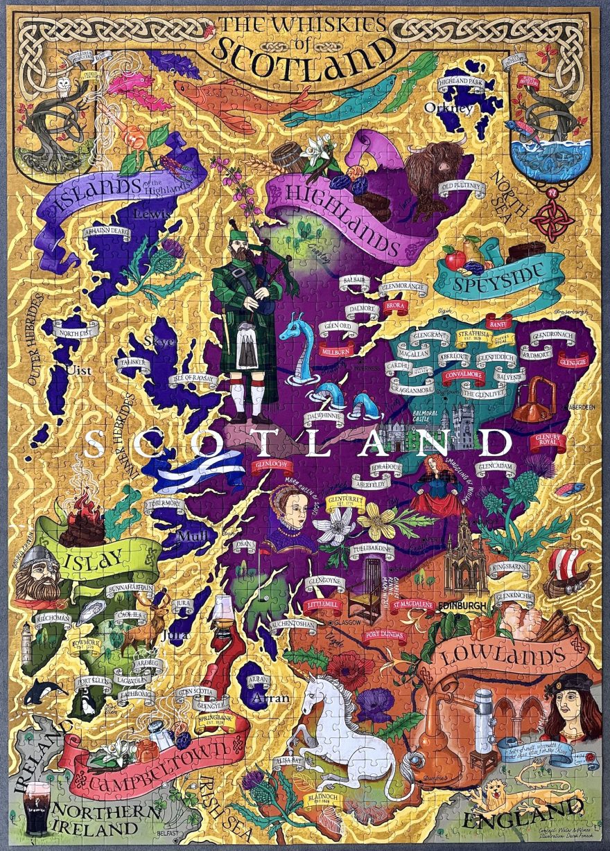 “Scotland Whisky Puzzle” by Water & Wines (1000 pieces) – Puzzling Beats